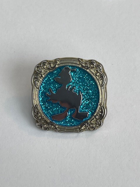 HKDL Mickeys Magic Draw Exclusive Silhouette Donald Blue Glitter Disney ...